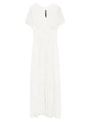 Remain Birger Christensen V-neck Maxi Dress - White