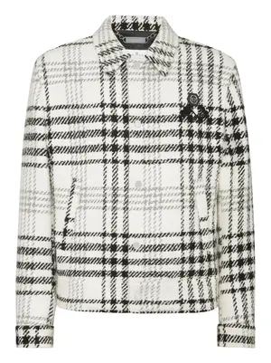 Philipp Plein Checked Jacket - White