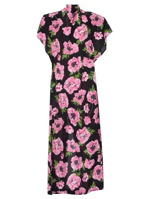 Stella McCartney Floral Printed Silk Maxi Dress - Multicoloured