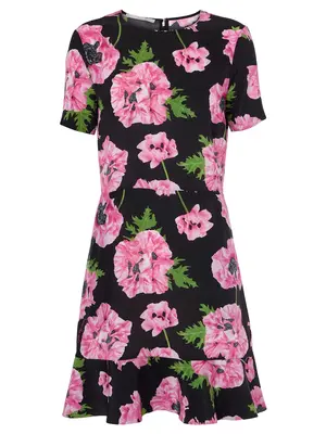 Stella McCartney Iconic Floral Ruffled Mini Dress - Multicoloured