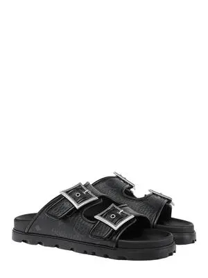 Mcm Visetos Sandals - Black