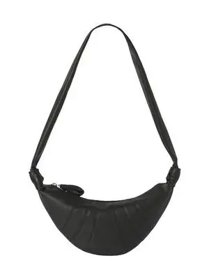 LEMAIRE Small Croissant Crossbody Bag Black