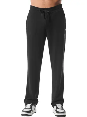 Alo Yoga ALO Elevate Waffle Straight Leg Pants Black