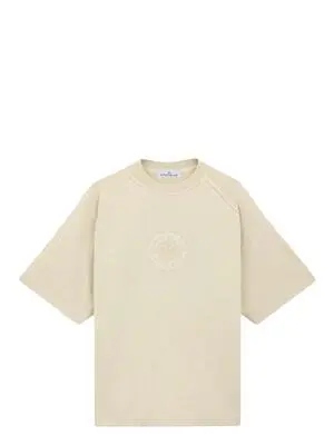 Stone Island Organic Cotton Jersey T-shirt - Beige