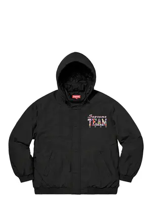 Supreme Team Puffy Jacket - Black