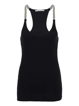 Stella McCartney Cotton-blend Tank Top - Black