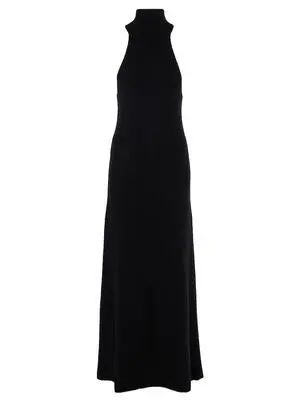 LISA YANG Cashmere Ribbed Maxi Dress - Black