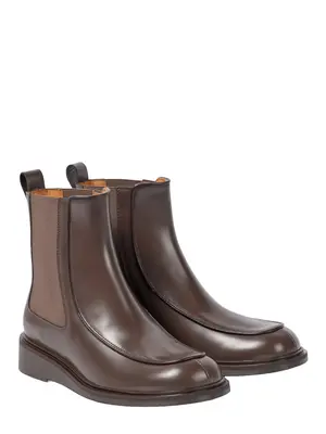 TOD'S Leather Chelsea Boots - Brown