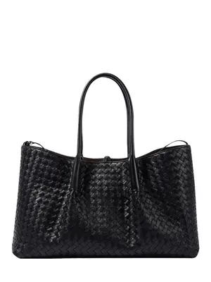 BOTTEGA VENETA Bottega Veneta Intrecciato Large Leather Tote Bag