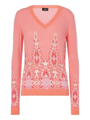 Etro Printed Sweater - Pink