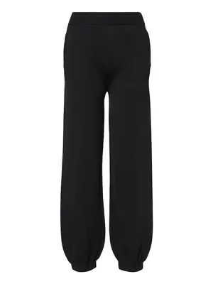 Max Mara Tirreno Crêpe Barrel-leg Trousers - Black