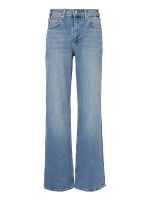 Ag Baggy Wide-leg Jeans - Blue