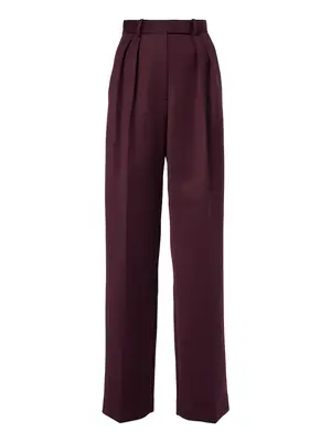 Alex Perry High-rise Wide-leg Pants - Purple