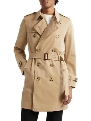 Burberry Kensington Mid-length Heritage Trench Coat - Honey