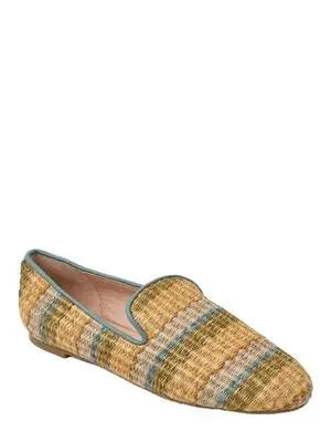 Jack Rogers Bradley Raffia Loafer - Seafoam Stripe