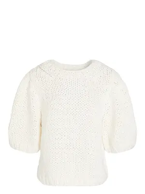 Tibi Cotton-blend Sweater - White