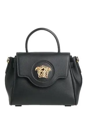 Versace Calfskin Handbag - Black