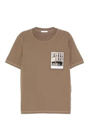 Helmut Lang Postcard T-shirt - Brown