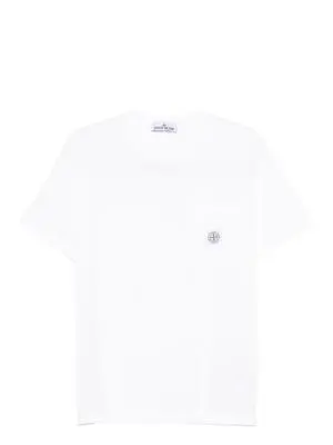 Stone Island Compass-motif T-shirt - White