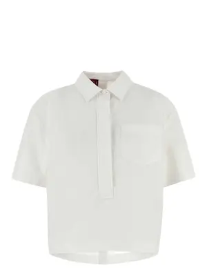 Gucci Logo-embossed Poplin Shirt - White