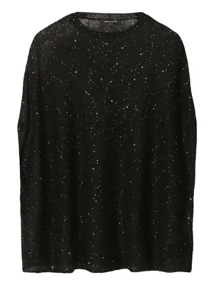 Fabiana Filippi Knitted Cape - Black