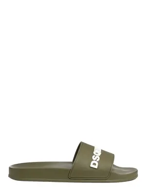 Dsquared2 Embossed Logo Slides - Green