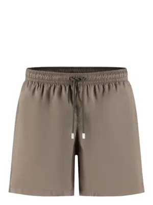 Fedeli Woven Swim Shorts - Brown