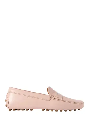 TOD'S Gommino Leather Loafers - Pink