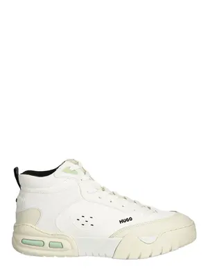 Hugo Panelled Sneakers - White