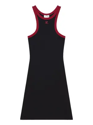 COURREGES Cotton Scuba Dress - Black