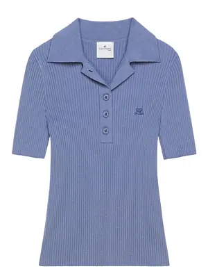 COURREGES Polo Top - Blue