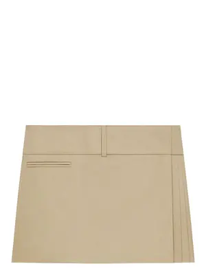 COURREGES Courrèges Belted Pleated Mini Skirt