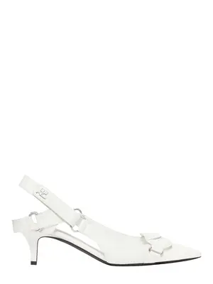 COURREGES Racer Slingback Pumps - White