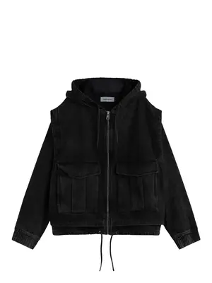 ÉTUDES STUDIO Hooded Denim Jacket - Black