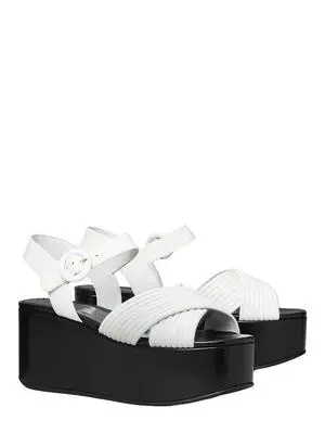 TORY BURCH Bombé Cross-Strap Platform Sandal