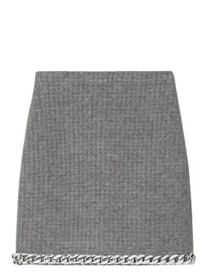 Tory Burch Chain Mini Skirt - Mineral Gray