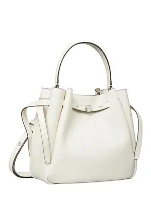 Tory Burch Romy Bucket Bag - Light Cream
