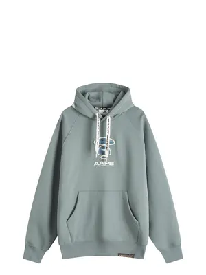 AAPE BY *A BATHING APE® Croc Chest Badge Hoody - Green (beige)