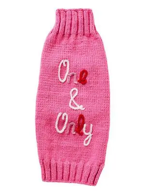 Anthropologie Valentine's Day Pet Sweater - Rose