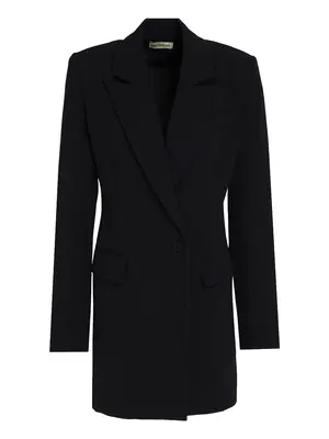 NICHOLAS Nicholas Double-Breasted Crepe Blazer Black