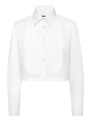 Philipp Plein Cropped Shirt - White