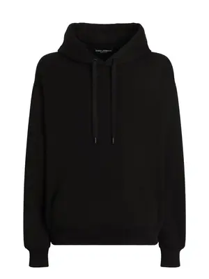 Dolce & Gabbana Logo-embossed Hoodie - Black