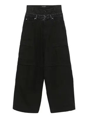 Balenciaga Triple-waist Trousers - Black
