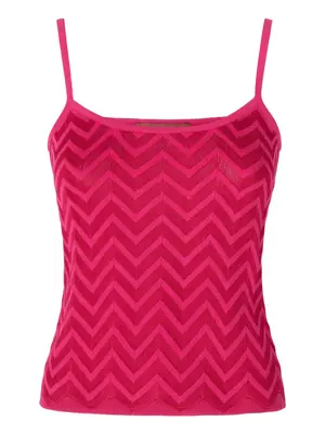 Missoni Zigzag-woven Vest - Pink