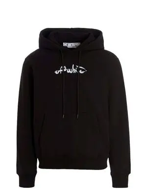 Off-White Paint Arrow Slim Hoodie - Black/white
