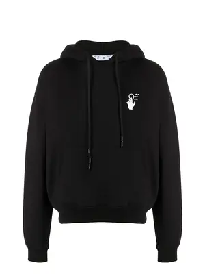 Off-White Slim Fit Pascal Arrow Hoodie - Black/white
