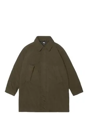 StÜssy Insulated Long Coat - Forest Green
