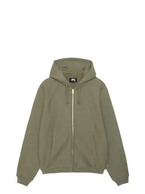 StÜssy Raglan Zip Hoodie - Olive