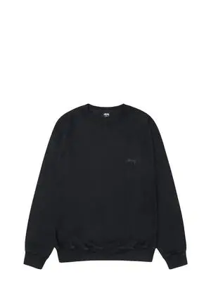 StÜssy Smooth Stock Pigment Dyed Crew Black