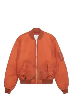 StÜssy Waxed Built Bomber Jacket - Rust